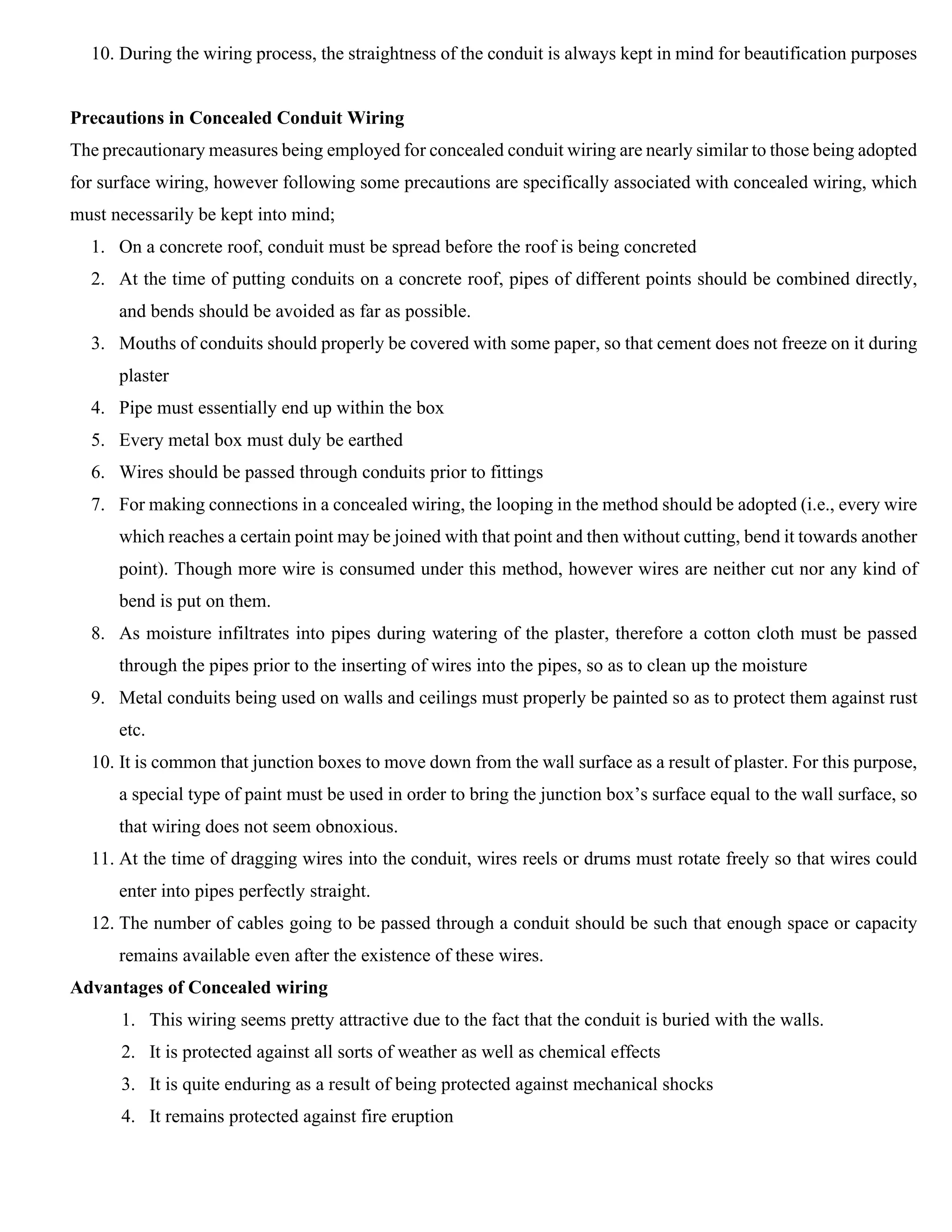 types of wiring systems used in residentials buildins | PDF