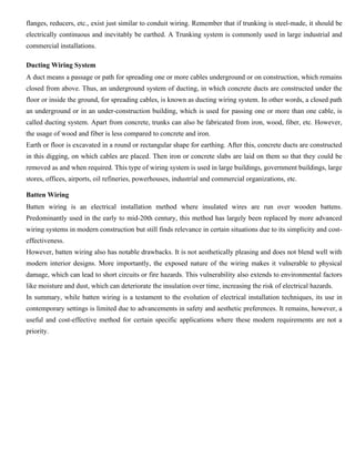 types of wiring systems used in residentials buildins | PDF