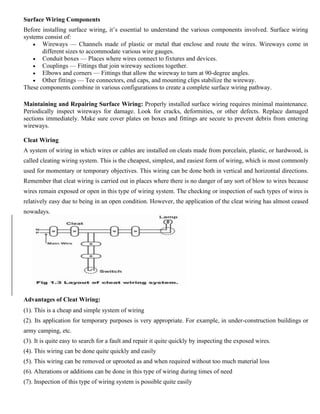 types of wiring systems used in residentials buildins | PDF