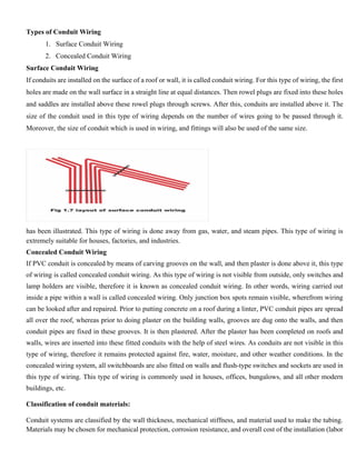 types of wiring systems used in residentials buildins | PDF