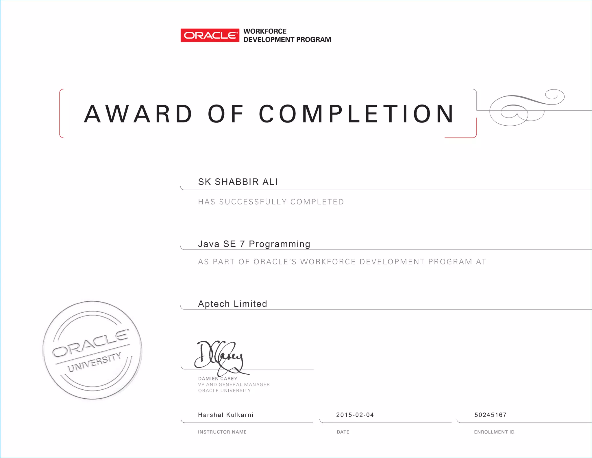 SK SHABBIR_ALI_WDP_certificate | PDF