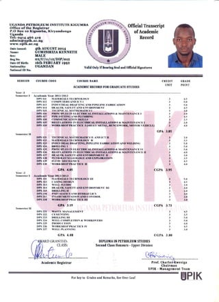 UPIK transcript | PDF