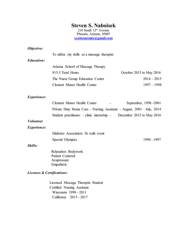 Steven S resume II | DOCX