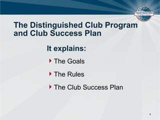 How to be a Distinguished Club (Powerpoint) | PPS