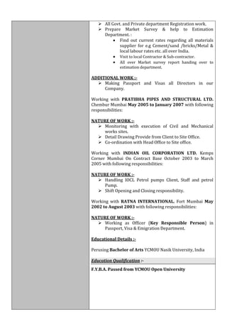 Vivek Lakeshree CV | PDF | Operating Systems | Computer Software and Applications