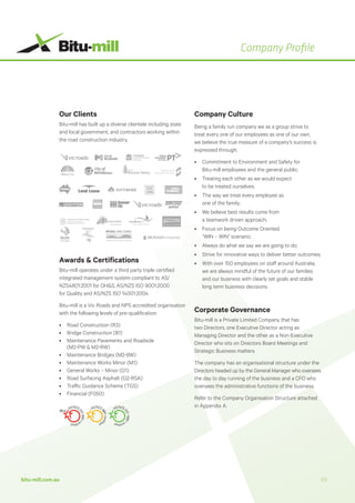 Bitu-Mill-Company-Profile ROAD MAINTENANCE | PDF | Manufacturing ...