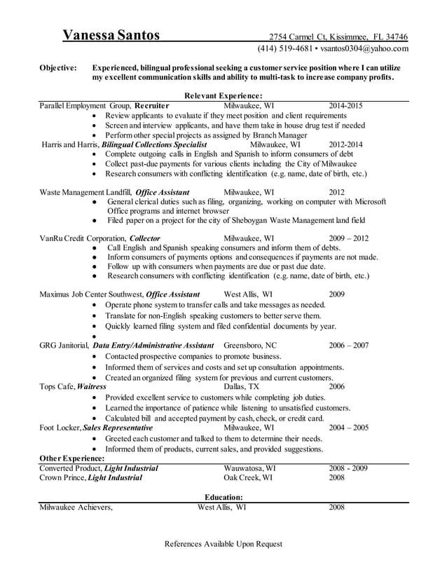 vanessa Resume | PDF