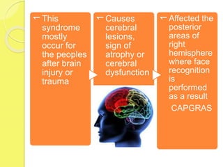 CAPGRAS SYNDROME | PPTX