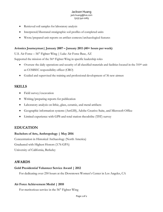 Jackson-Huang-Resume-v2 | PDF | Science