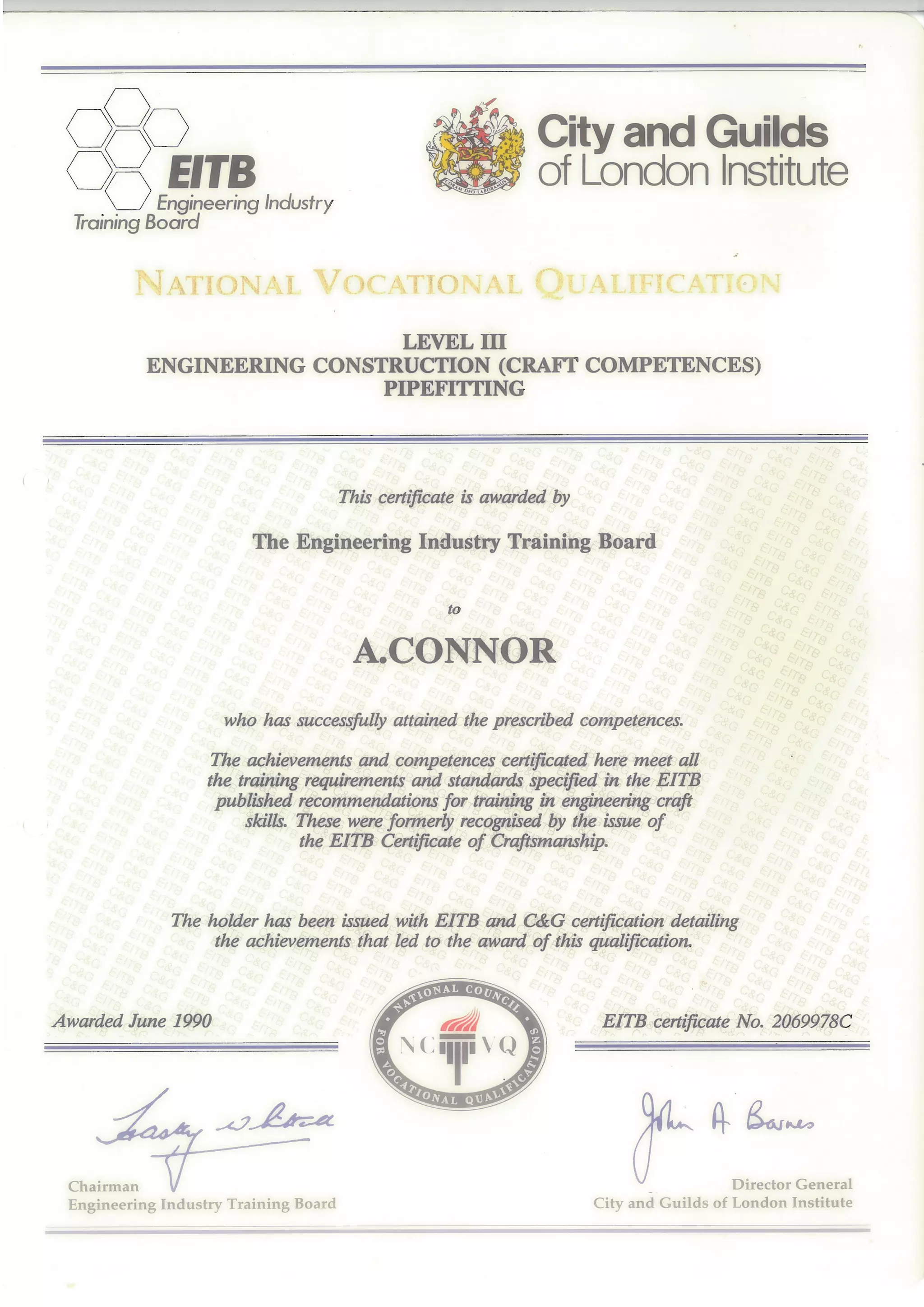NVQ Level 3 | PDF