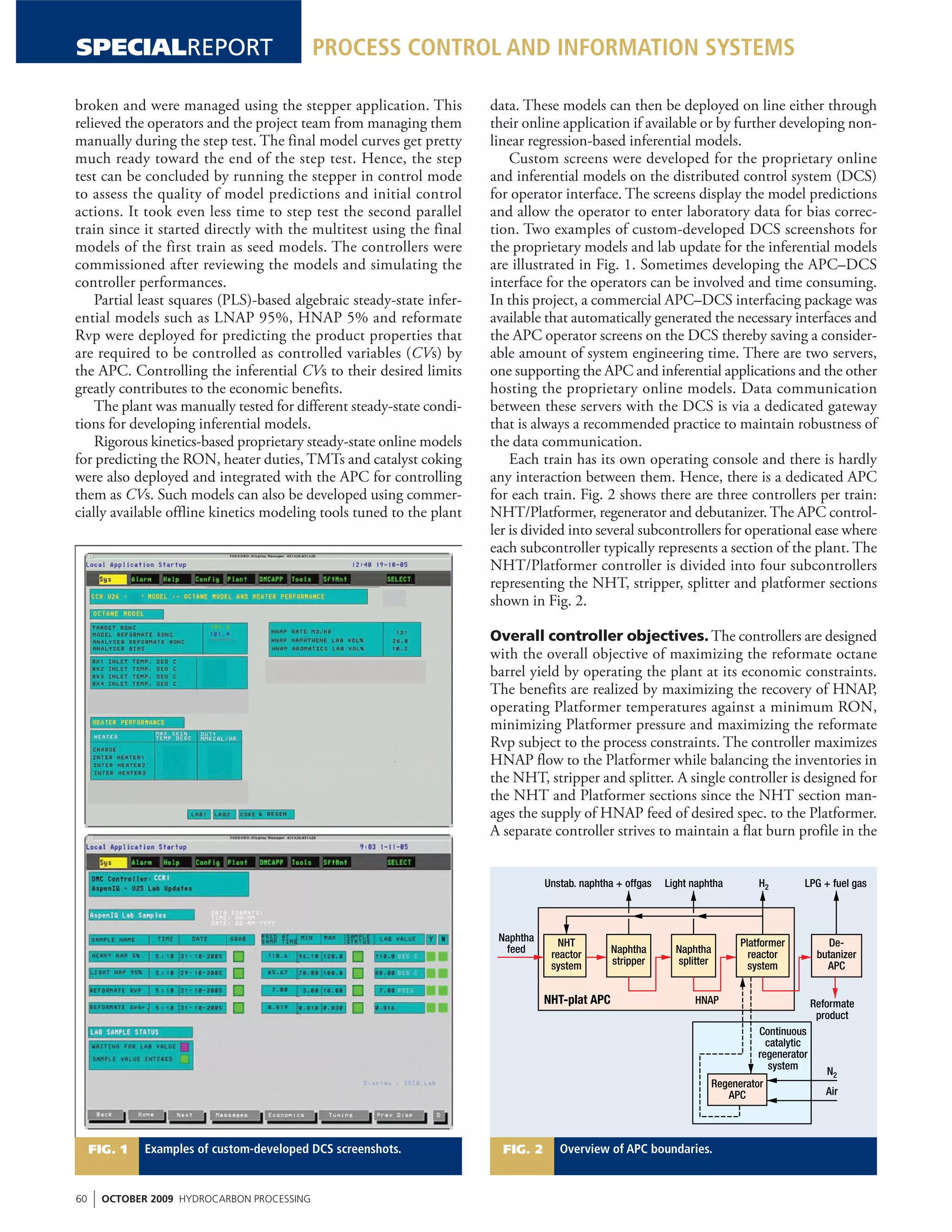 APC implementation on CCR Plant 2009 | PDF