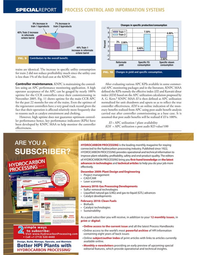 APC implementation on CCR Plant 2009 | PDF