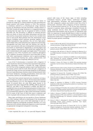 Cornelia de Lange Syndrome Case Report | PDF