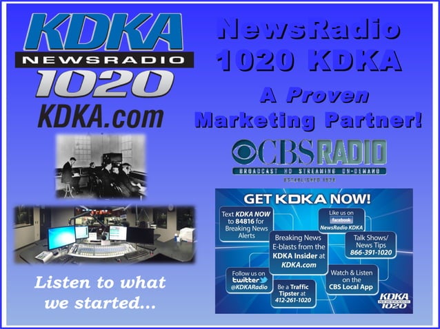 KDKA-AM Media Kit (updated 9-23-15) | PPT