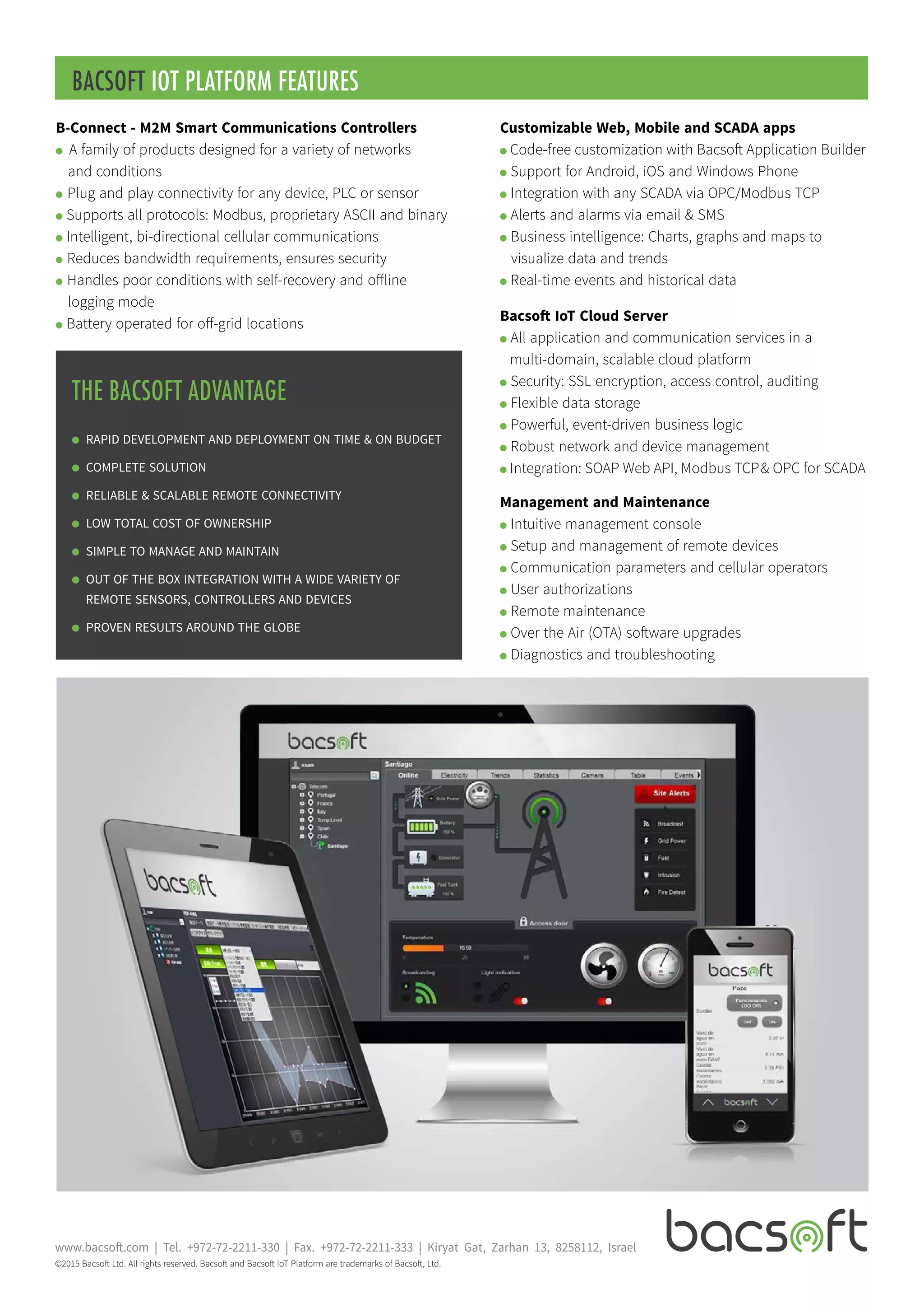 Bacsoft-Platform-Data-Sheet | PDF