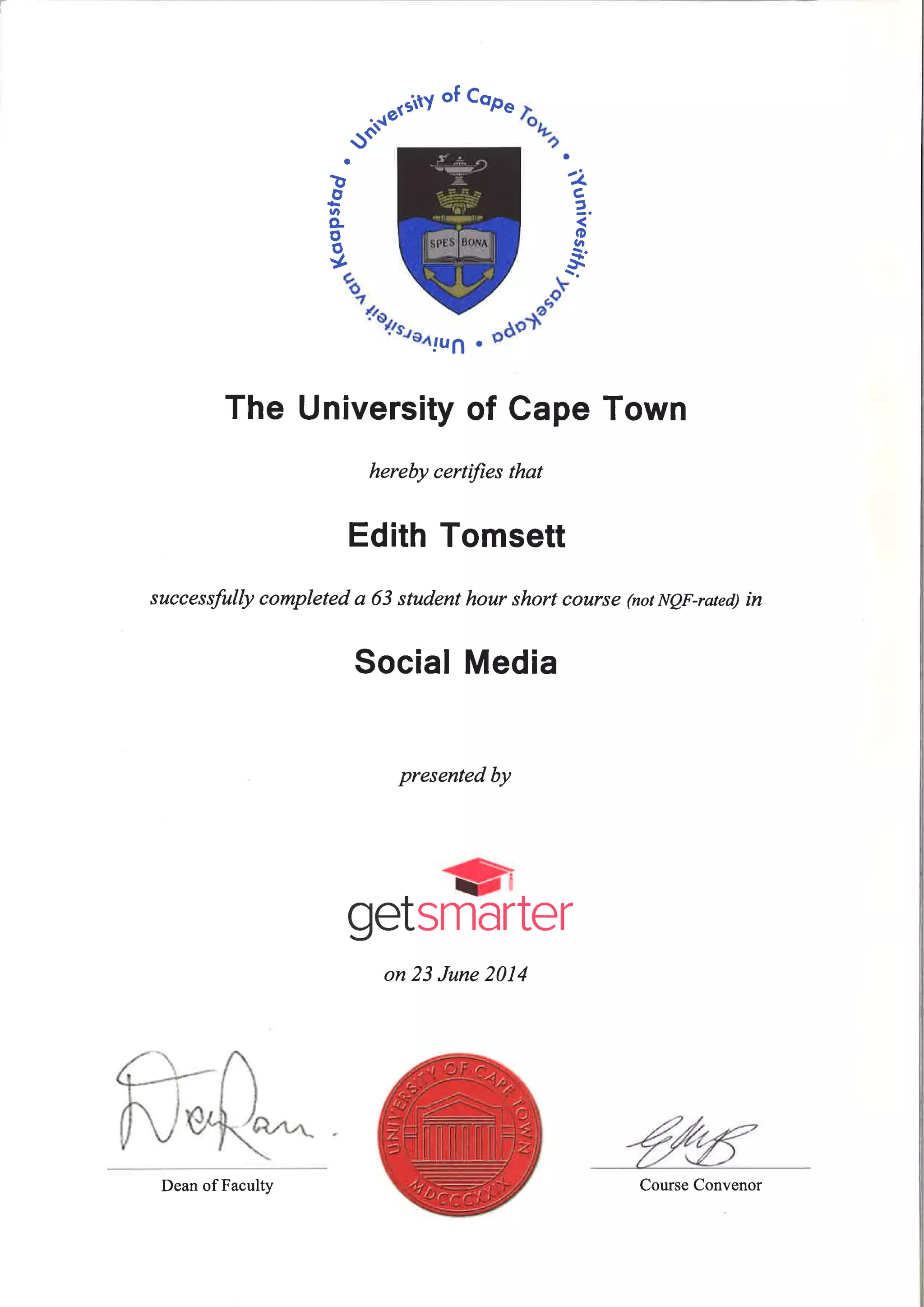 SM Certificate | PDF