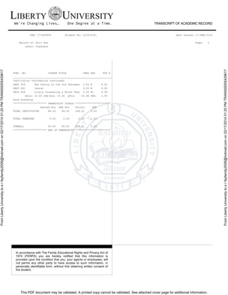 completed-transcript-5429617 | PDF | Undergraduate Education | College ...