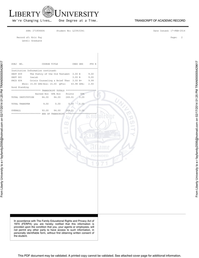 completed-transcript-5429617 | PDF | Undergraduate Education | College ...