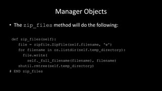 Python: Manager Objects | PPT