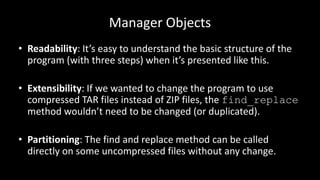 Python: Manager Objects | PPT