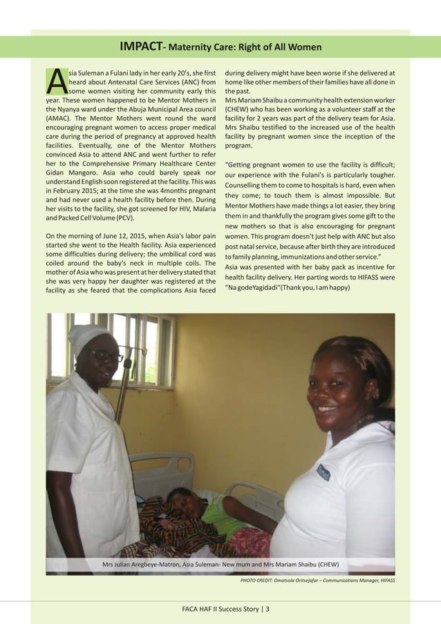 FACA HAF II success | PDF