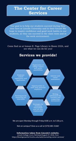 The Center for Career Services Infographic final | PDF | College ...