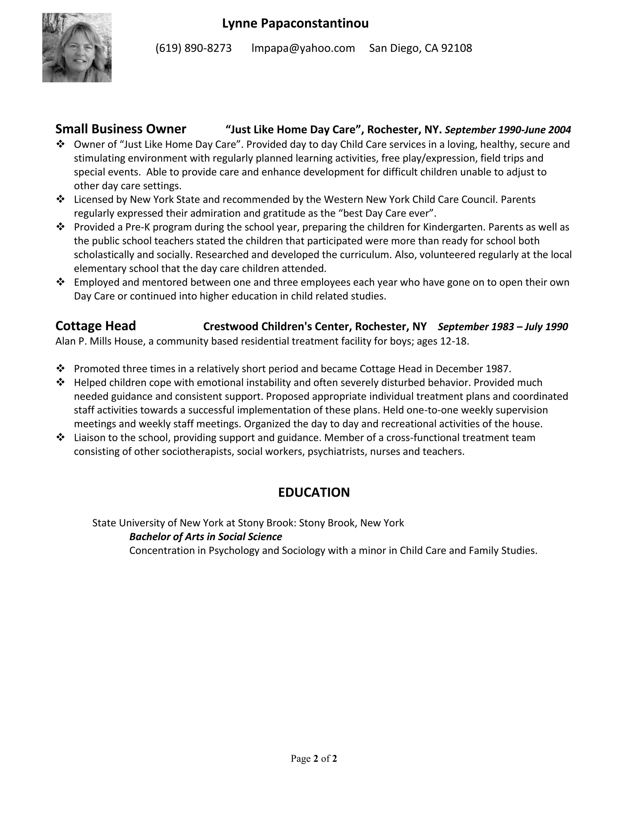 Lynne Papaconstantinou resume-2 | PDF