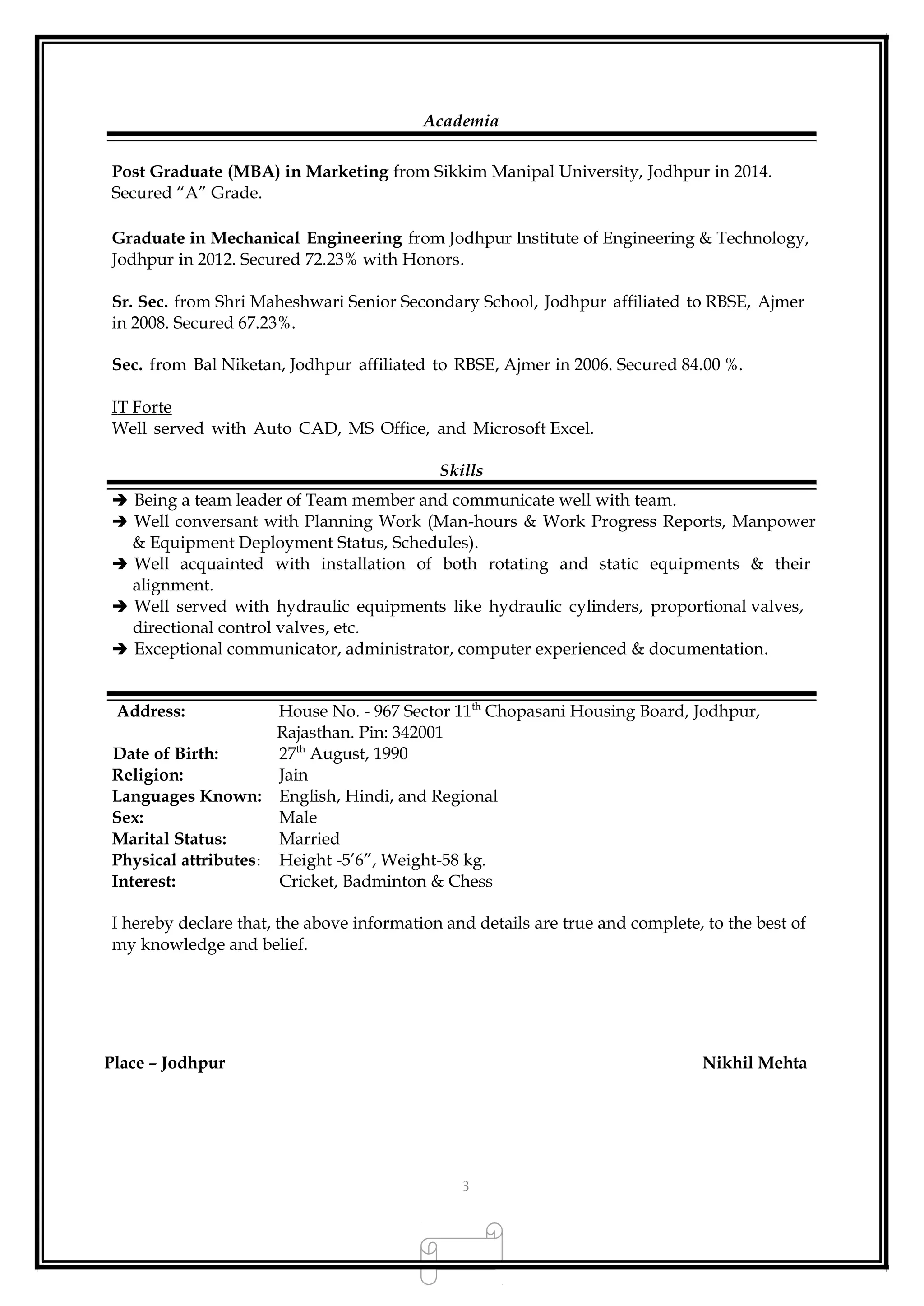 Nikhil resume (1) | DOC