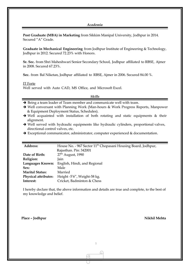 Nikhil resume (1) | DOC | Civil Engineering Industry | Industries