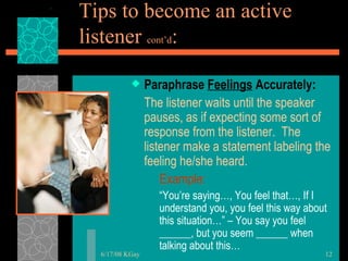 29 Career Development Listening Skills | PPT