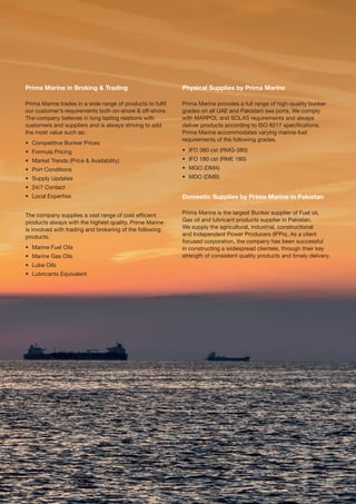 Prima Marine Profile | PDF