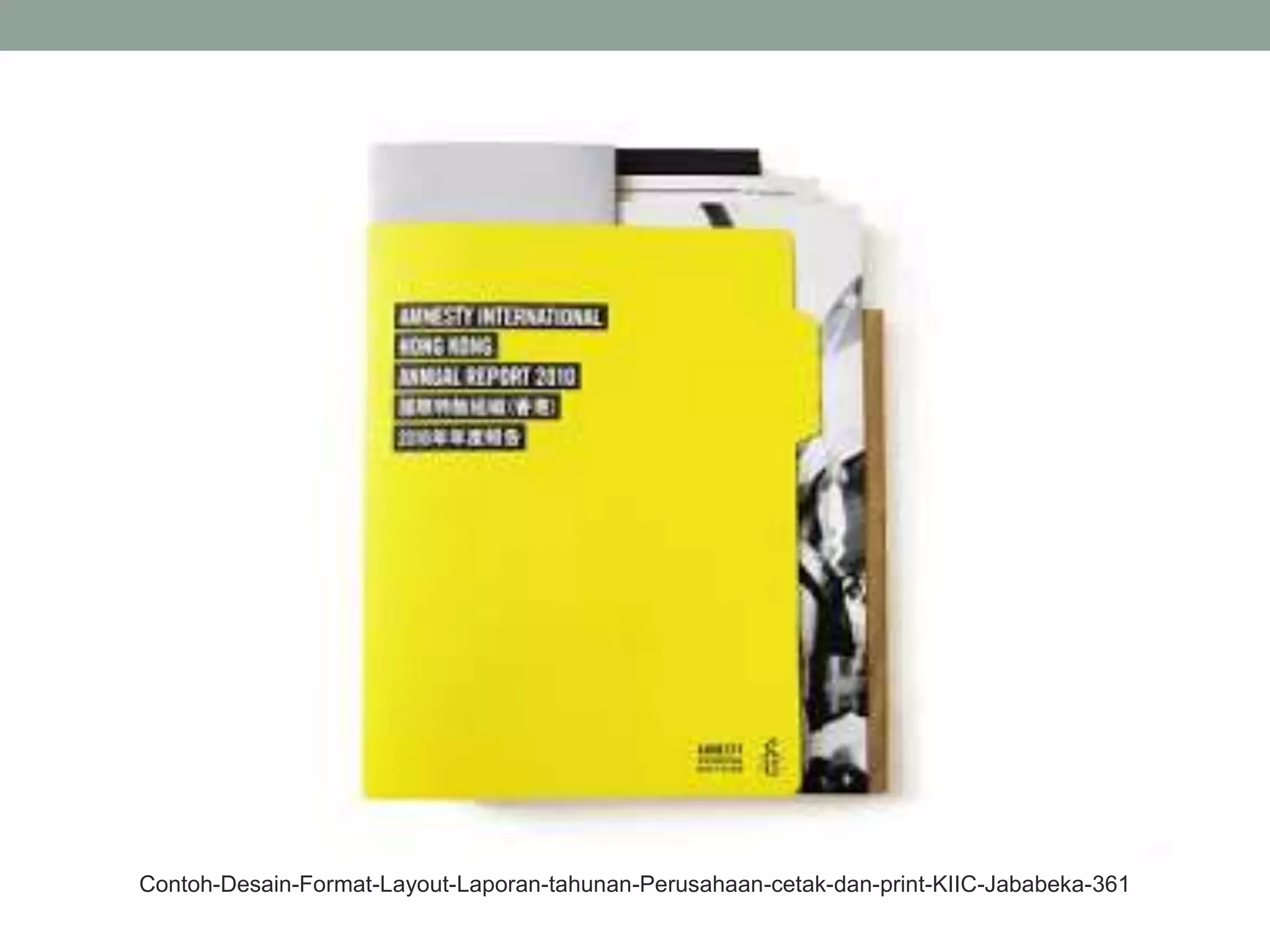 29 contoh desain laporan tahunan perusahaan | PPTX