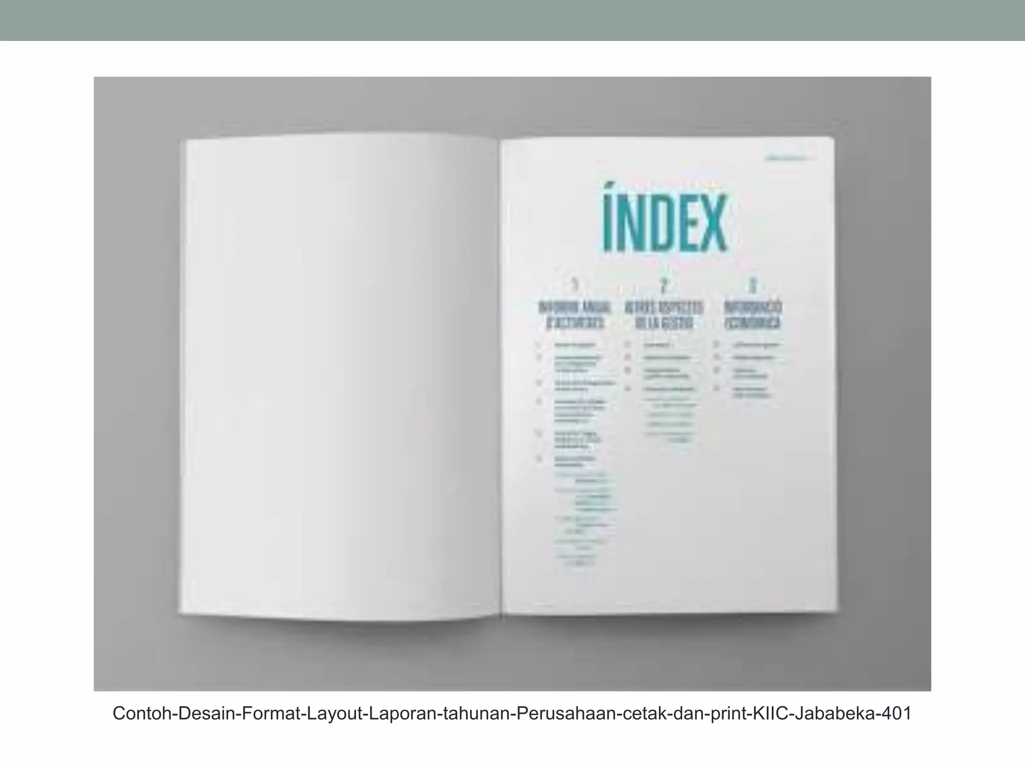 29 contoh desain laporan tahunan perusahaan | PPTX