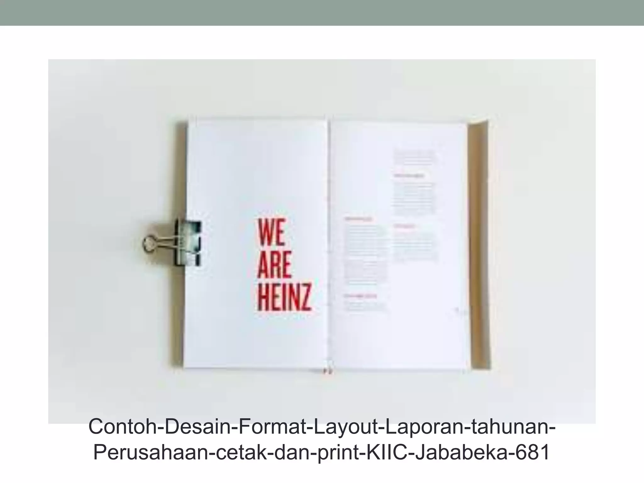 29 contoh desain laporan tahunan perusahaan | PPTX