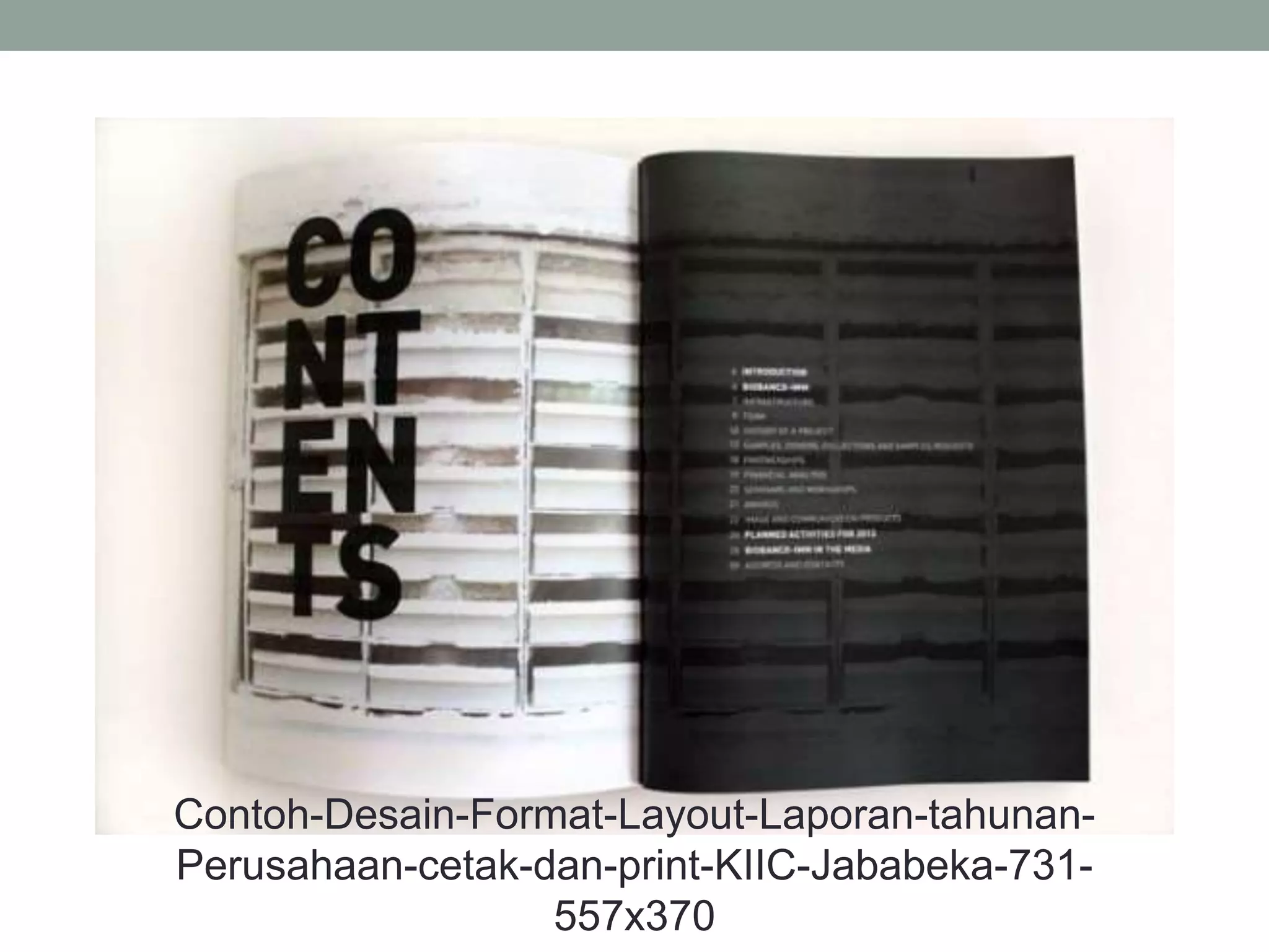 29 contoh desain laporan tahunan perusahaan | PPTX