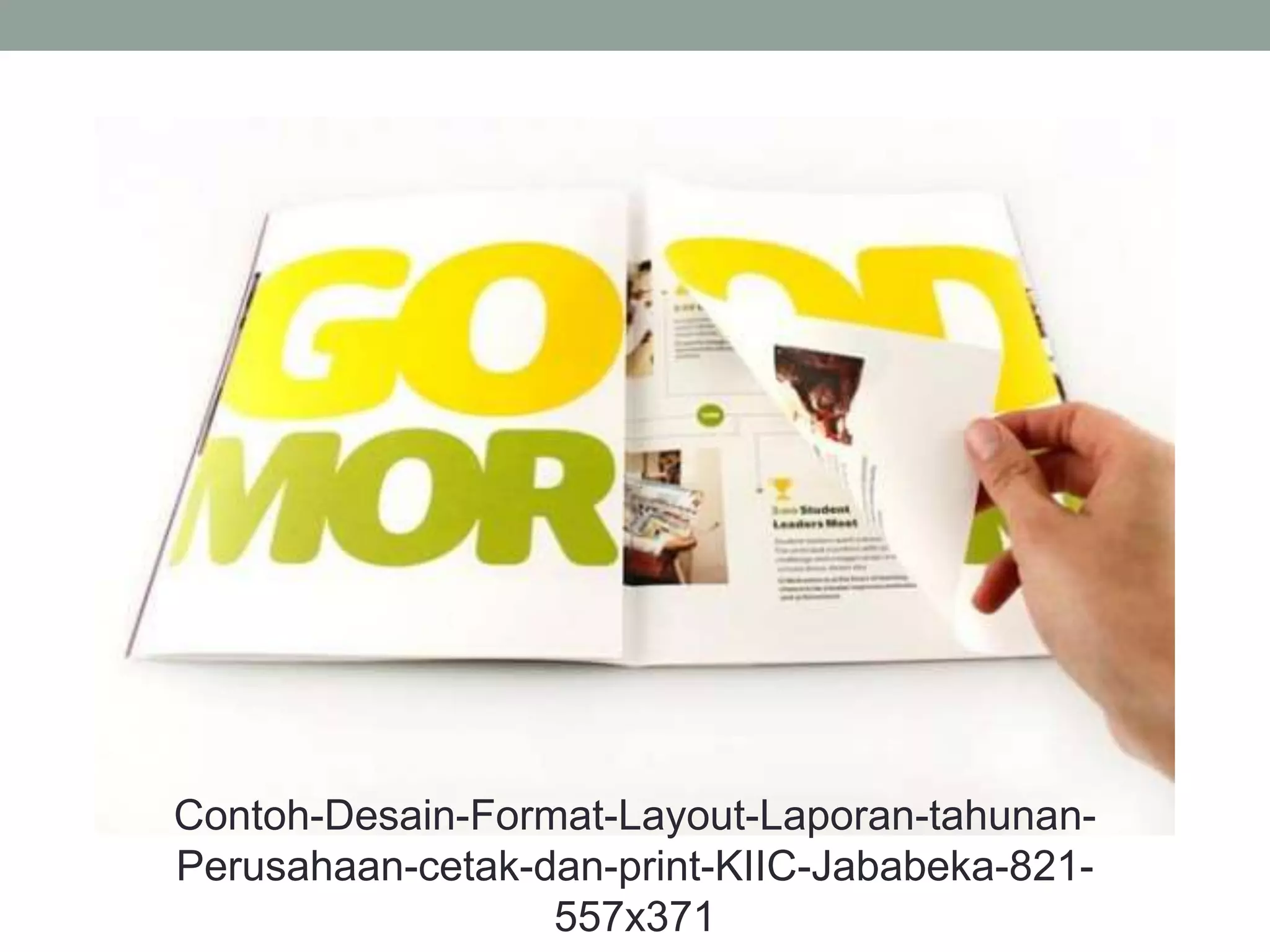 29 contoh desain laporan tahunan perusahaan | PPTX