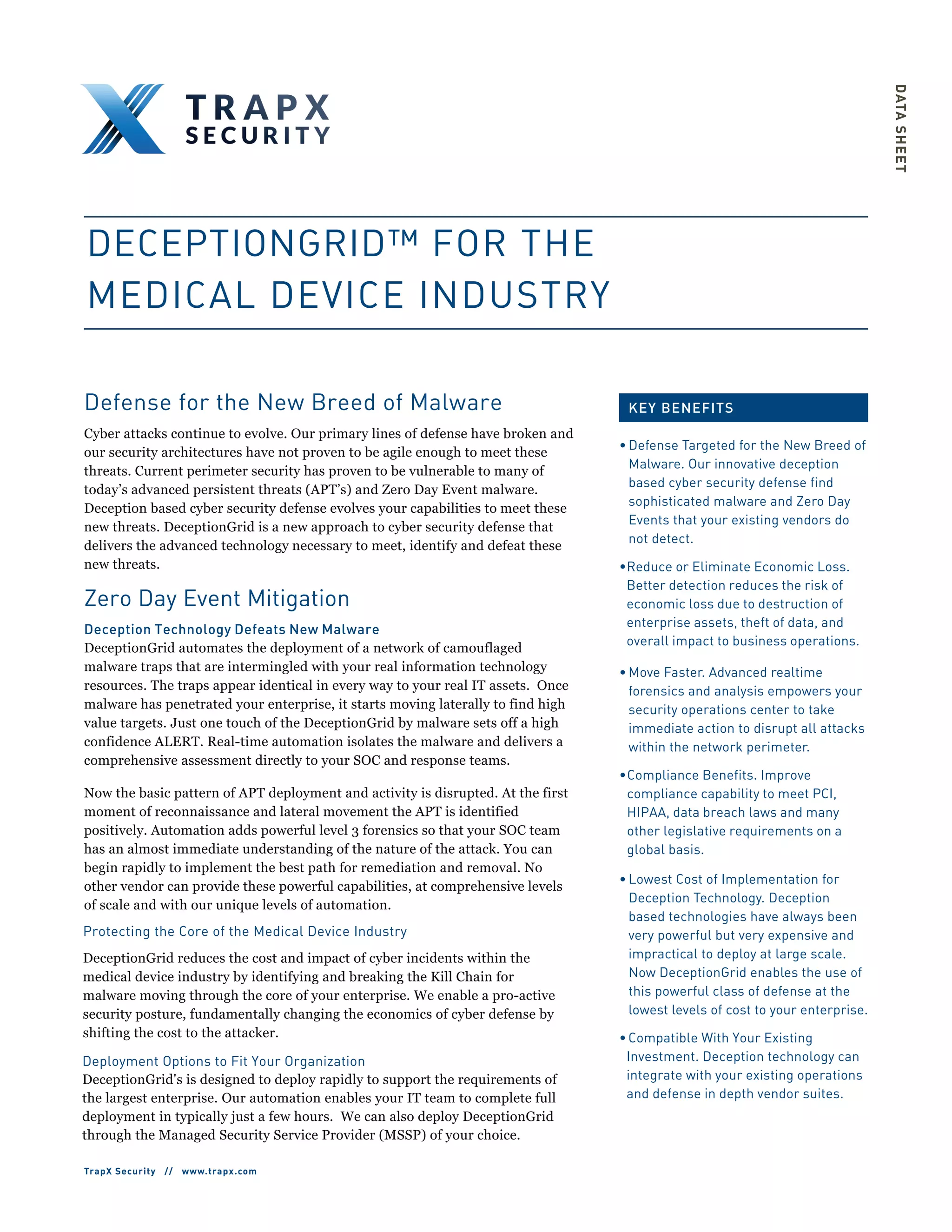 Industry_Brief_TrapX_Medical_Devices | PDF