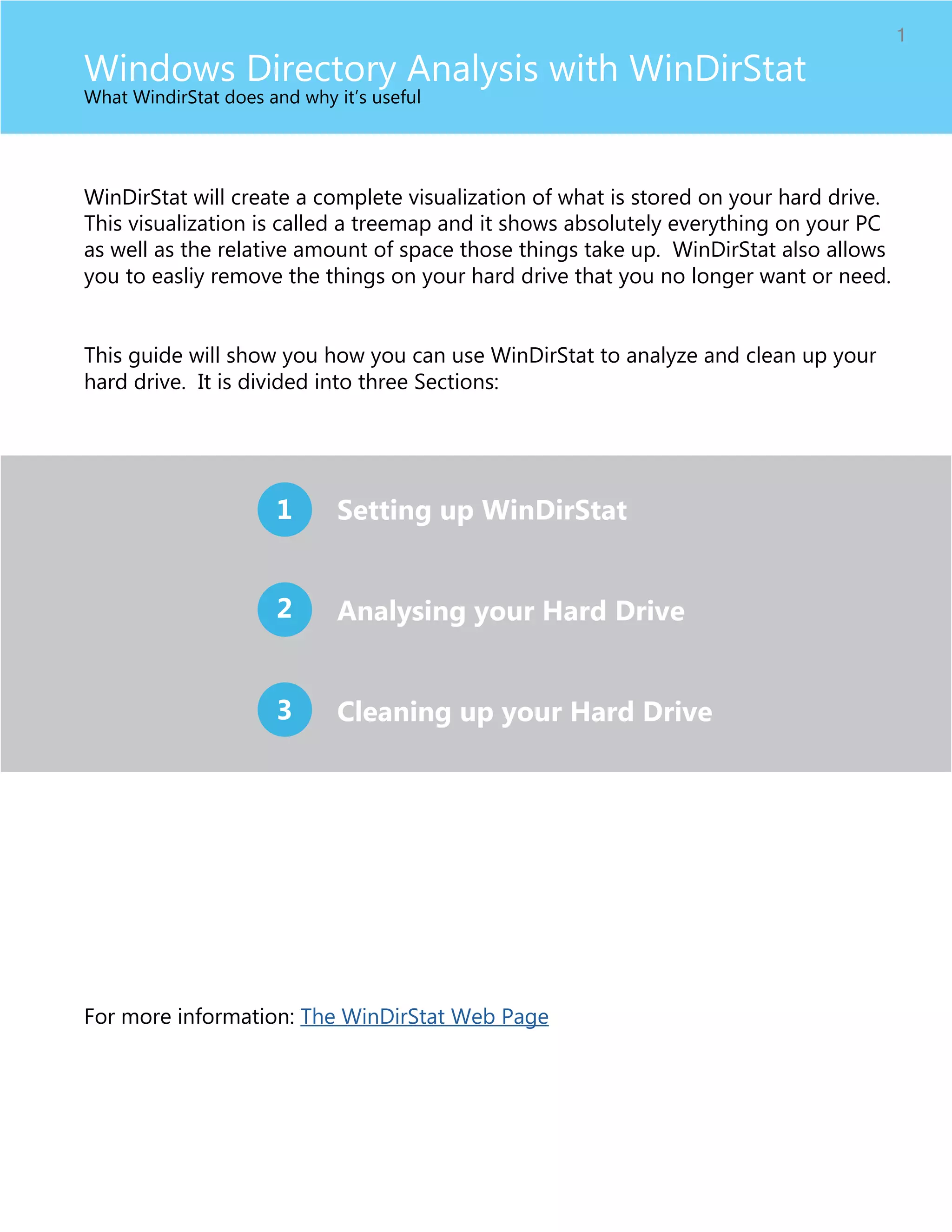 WinDirStat Quick Guide | PDF