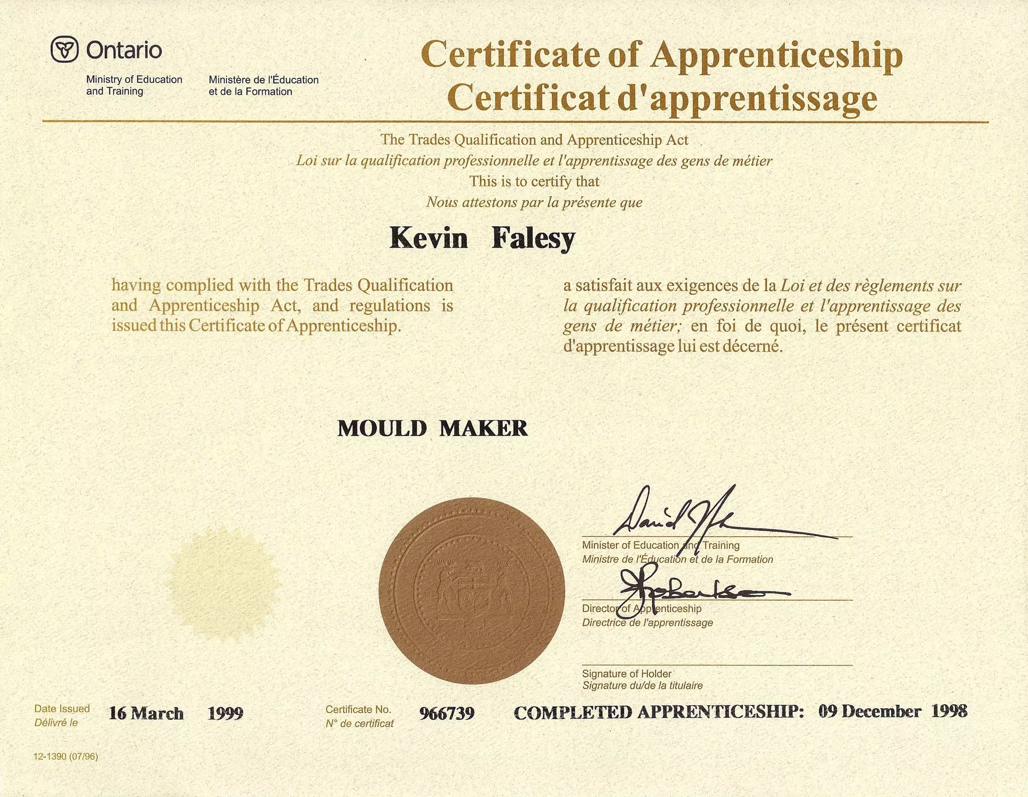 Certificate of Apprenticeship | PDF
