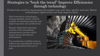 Productivity in Mining[998] | PPTX