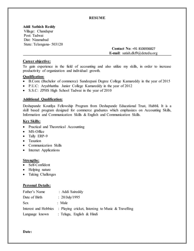 Resume.Sathish Reddy-12 | DOCX