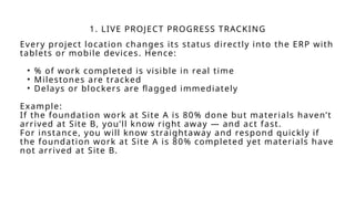Managing Multiple Projects from One ERP Dashboard - by biCanvas ERP | PPTX