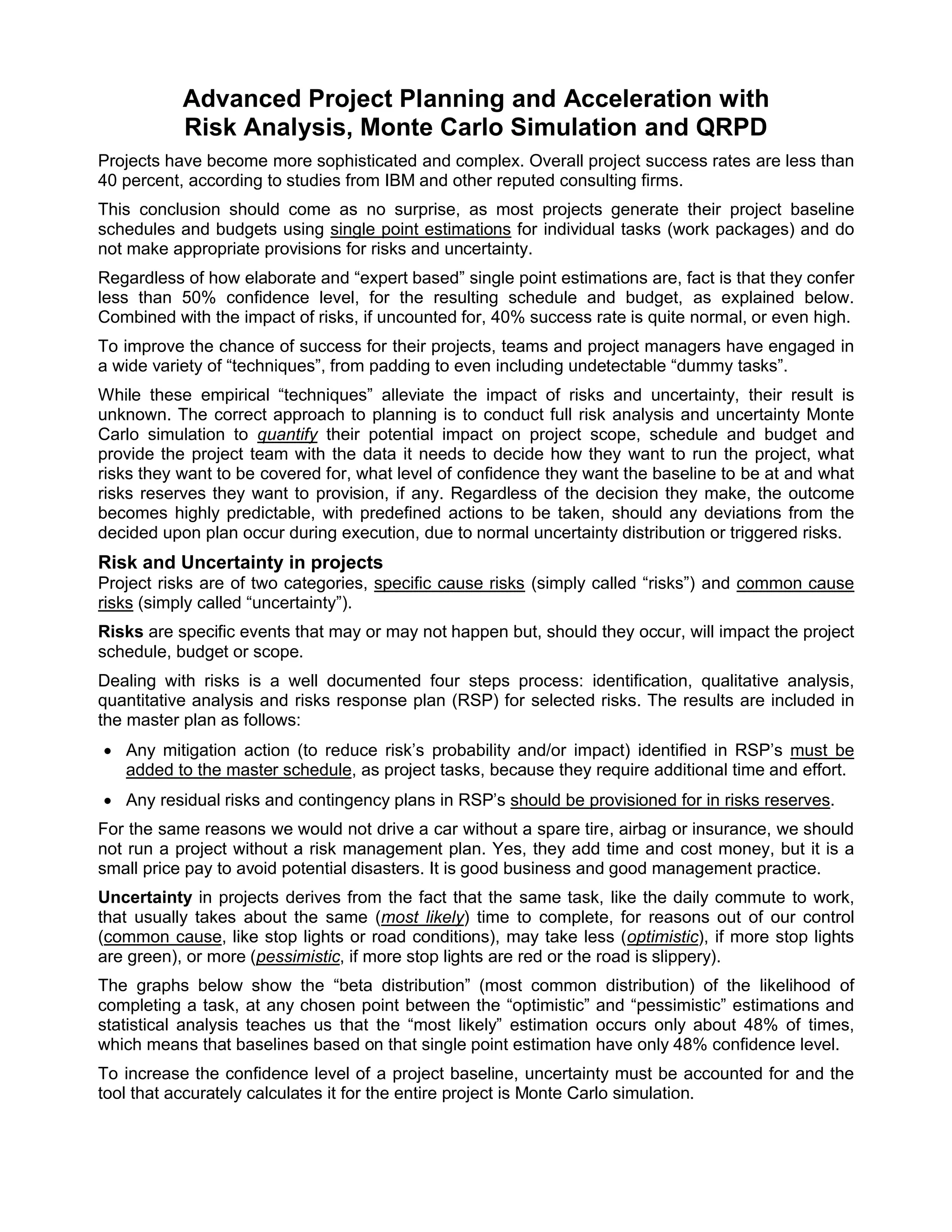 Primavera Monte Carlo[1] | PDF