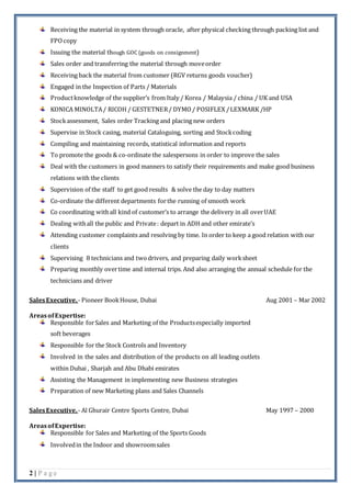 Shibu profile | DOCX | Logistics | Business