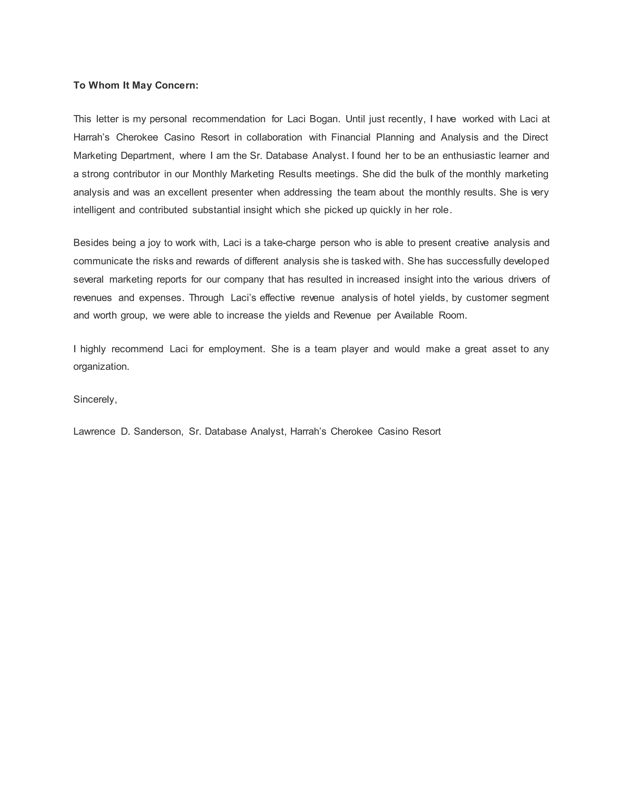recommendation letter | DOCX