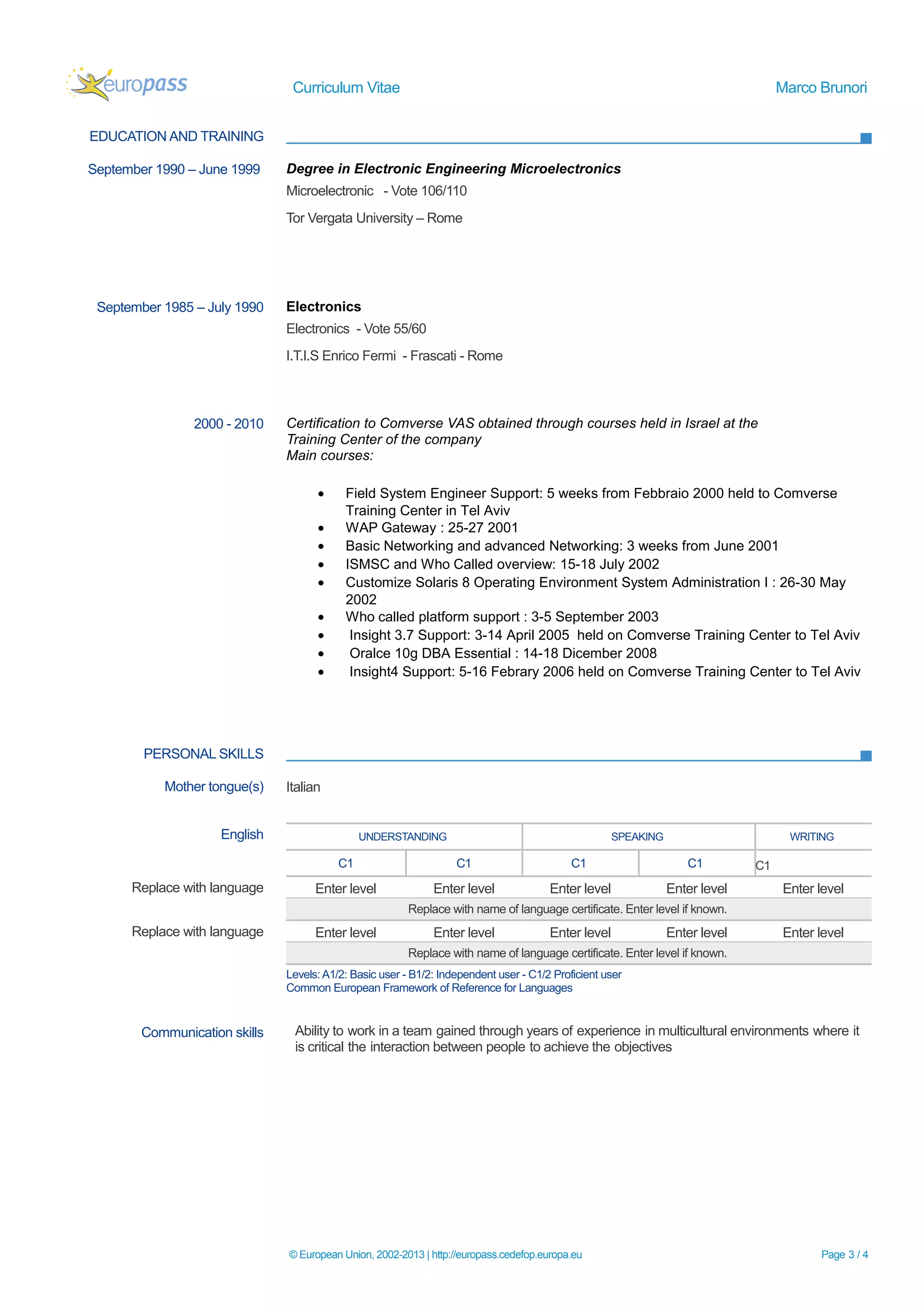 Marco Brunori CV EN | DOC