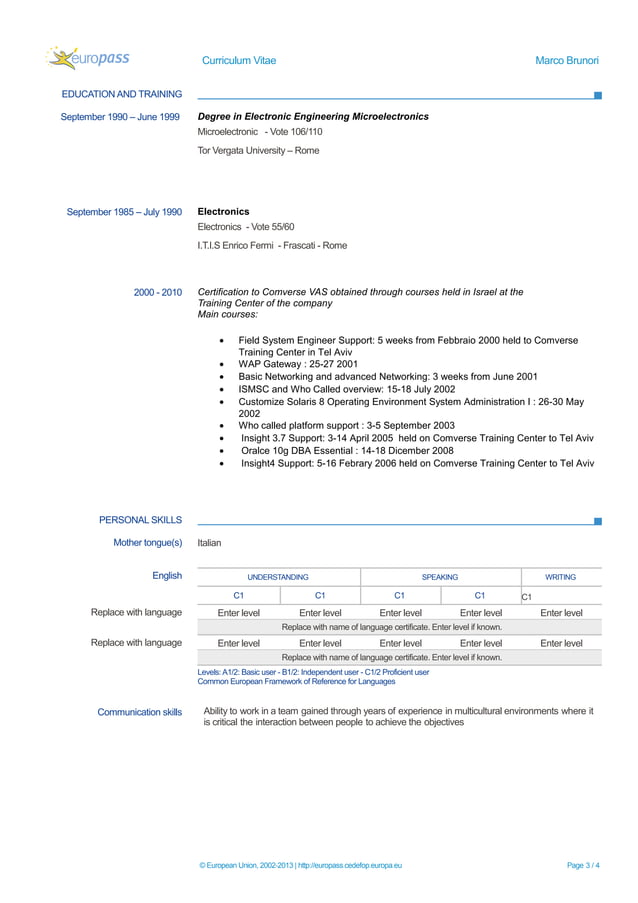 Marco Brunori CV EN | PDF