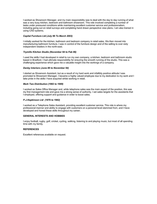 Michael Pease CV | DOC