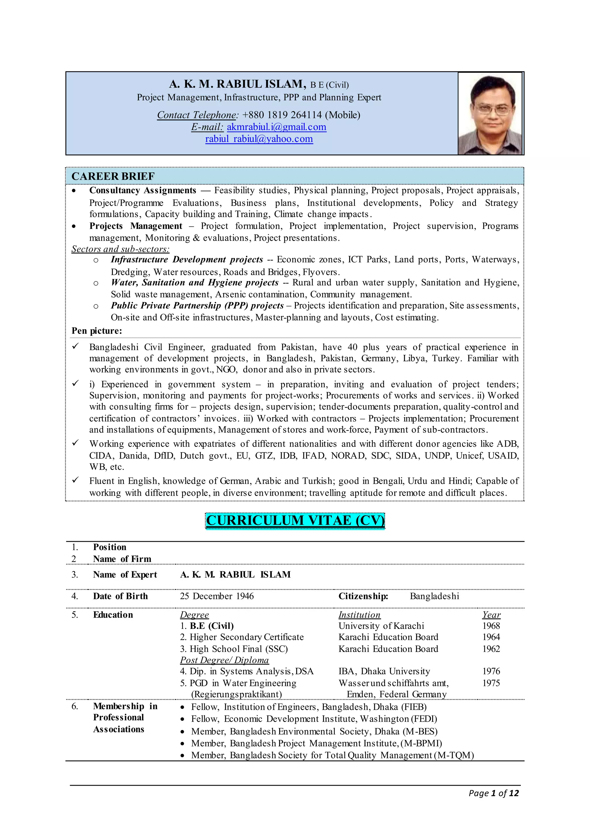 CV-Rabiul Islam-2016 | DOCX