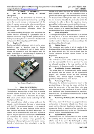 effective disaster management by efficient usage of resources | PDF